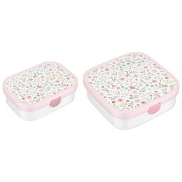 Lunchbox Mepal "Brotdosen-Set Campus (2025) 2er Set", bunt (fairy wonders), B:2cm H:2cm L:2cm, Kunststoff, Lebensmittelaufbewahrungsbeh&auml;lter, Lunchbox, Sp&uuml;lmaschinenfest