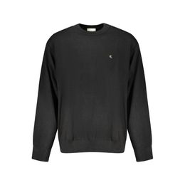 Calvin Klein Schwarzer Baumwollpullover f&uuml;r M&auml;nner