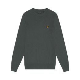 Lyle & Scott Lyle & Scott Rundhalspullover aus Baumwoll-Merinowolle &ndash; Dunkelgr&uuml;n