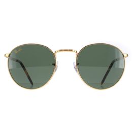 Ray-Ban Rund Unisex Gold Gr&uuml;n RB3637 Neu Rund