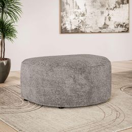 Polsterhocker OTTO HOME "ADELLA passed zur Serie, Ma&szlig;e B/T/H: 92/69/43 cm", braun, B:92cm H:43cm T:69cm, 100% Polyester, Hocker, Polsterhocker, Hocker mit Wellenunterfederung, runde Form, auch in Cord