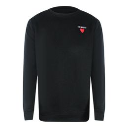 Schwarzer Pullover Mit Moschino-herzlogo