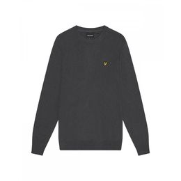 Lyle & Scott Lyle & Scott � Rundhalspullover aus Baumwollmerinowolle in Grau