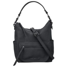 Umh&auml;ngetasche Betty Barclay, Damen, Gr. B/H/T: 25cm x 30cm x 10cm onesize, blau (dunkelblau), Polyurethan (PU), unifarben, Taschen Umh&auml;ngetasche