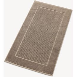 Badematte Christy "Supreme", braun (mocha), H:7mm, Baumwolle, Badematten, Badematte, Premium Badematte in Luxusqualit&auml;t 1000g/m&sup2;, 50 x 90, 2er Set