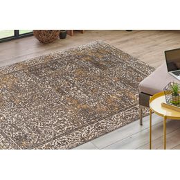 Teppich Kayoom "Davis 225", beige, B:160cm H:12mm L:230cm, Polyester, Teppiche, Teppich, edles Design, pflegeleicht, neutrale Farben
