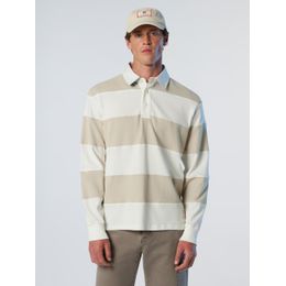 North Sails Rugby-Oberteil Gestreiftes Langarmshirt