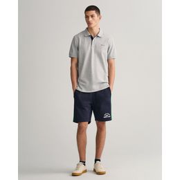 Gant Regular Fit Kurzarm-Kontrastpiqu&eacute; Rugger