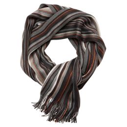 Schal Casamoda "Casamoda Schal gestreift", Herren, grau (braun), 100% Polyacryl, Modet&uuml;cher Schal