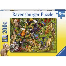 Puzzle Ravensburger "Bunter Dschungel", bunt, Puzzles, KinderB:49cm H:36cm, Pappe, Made in Germany, B:49cm H:36cm