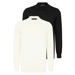 Pullover Pullover Mit Polo-Kragen 2Er-Pack