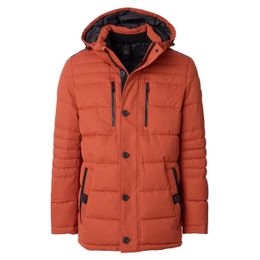 Steppjacke Casamoda "Casamoda Steppjacke mit Kapuze uni", Herren, Gr. M, orange, 100% Polyester, Jacken Steppjacke
