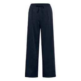 Stoffhose Kaffe "Hose KAlauren", Damen, Gr. 42, N-Gr, blau (midnight marine cc), Obermaterial: 65% Viskose CV. 35% Polyester PES., Hosen Stoffhose
