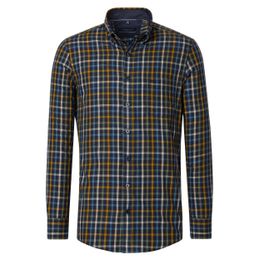 Langarmhemd Casamoda "Casamoda Freizeithemd kariert", Herren, Gr. L, Normalgr&ouml;&szlig;en, blau, 100% Baumwolle, kariert, comfort fit, Hemden