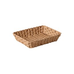 Brotkorb APS "TWIRL", braun, B:26,5cm H:6,5cm L:32,5cm, Polyprophylen (PP), Lebensmittelaufbewahrungsbeh&auml;lter, Brotkorb, mit Edelstahldraht