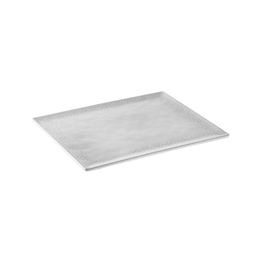 Tablett APS, wei&szlig;, B:26,5cm H:1,5cm L:32,5cm, Melamin, Tabletts, Melamin, wei&szlig;, grau