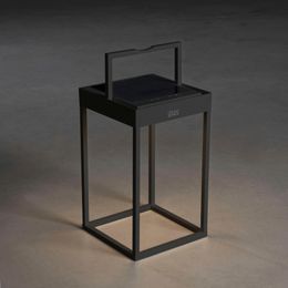 Konstsmide LED Laterne "Portofino", schwarz, H: 30cm, 2 Stk., Leuchten, Portofino LED Solar/USB-Laterne, dimmbar