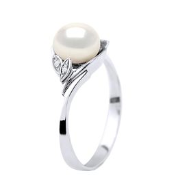 DIADEMA - Ring - Wei&szlig;gold - Echte S&uuml;&szlig;wasserperlen - Wei&szlig;