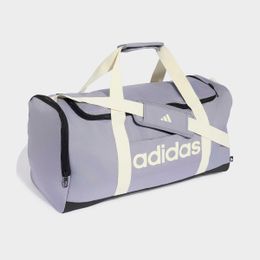 Sporttasche adidas Performance "LINEAR DUFFELBAG M", grau (slate, ivory), Obermaterial: 100% Polyester, Taschen Sporttasche