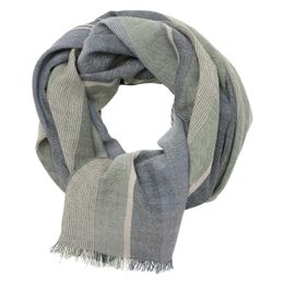 Schal Casamoda "Casamoda Schal gestreift", Herren, gr&uuml;n, 100% Baumwolle, Modet&uuml;cher Schal