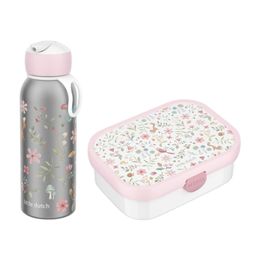 Lunchbox Mepal "Lunchset mit Thermoflasche Campus 2er Set", bunt (fairy wonders), B:2cm H:2cm L:2cm, Kunststoff, Lebensmittelaufbewahrungsbeh&auml;lter, Lunchbox, Sp&uuml;lmaschinengeeignet