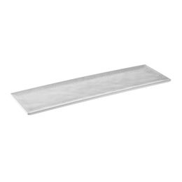 Tablett APS, wei&szlig;, B:16,2cm H:1,5cm L:53cm, Melamin, Tabletts, Melamin, wei&szlig;, grau