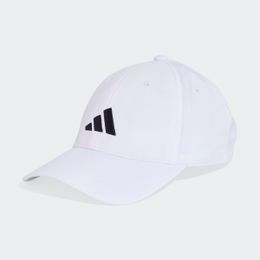 Baseball Cap adidas Performance "NEW LOGO EMBROIDERED", Damen, wei&szlig;, schwarz, Obermaterial: 100% Polyester, Caps, vorzugeformter Schirm, aus Polyester