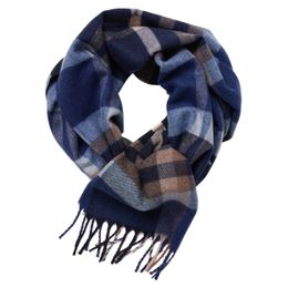 Schal Casamoda "Casamoda Schal kariert", Herren, blau, 45% Polyester, 20% Polyamid, 20% Polyacryl, 15% Wolle, Modet&uuml;cher Schal