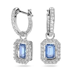 Paar Ohrh&auml;nger Swarovski "Una Millenia Dc", wei&szlig; (metallfarben, blau, kristallwei&szlig;, blau, kristallwei&szlig;), Ohrringe, Damen, Metall, mit Swarovski Kristall - Einh&auml;nger abnehmbar