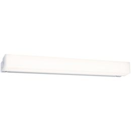 Paulmann Wandleuchte "Luno", grau (aluminiumfarben), 1, H: 6,1cm, 1 Stk., Leuchten, Badezimmerleuchte, Spiegelleuchte, Wandleuchte
