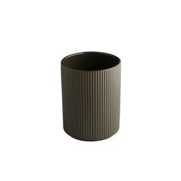 Servierschale APS "THE GRID", braun, B:12,5cm H:16,5cm T:12,5cm &Oslash;:12,5cm, Porzellan, Sch&uuml;sseln, Servierschale, Porzellan, &Oslash; 12,5 cm, 1,3 Liter, stapelbar