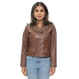 Damen-Bikerjacke aus Leder &ndash; Stockholm
