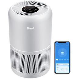 Luftreiniger LEVOIT "Core 300S Pro Smart Air Purifier", grau, B:22cm H:36cm T:22cm, Luftreiniger, Luftreiniger, 3-Stufen-HEPA-Filtersystem, leiser Reiniger f&uuml;r Allergiker