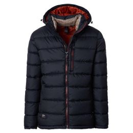 Steppjacke Casamoda "Casamoda Steppjacke mit Kapuze uni", Herren, Gr. XL, dunkelblau, 100% Polyester, Jacken Steppjacke