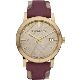 Burberry BU9017 Damenuhr The City Check Goldgeh&auml;use Damenuhr