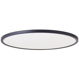 LED Panel Brilliant "Brennan", schwarz (schwarz, wei&szlig;), Leuchten, &Oslash; 54cm H: 2cm, 1 Stk., LED Panel, D 54 cm, 4000 lm, 3-Stufen dimmbar, 4000 K, IP44, H:2cm &Oslash;:54cm