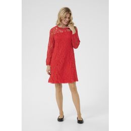 Cream Kleid Feminine High Risk Red