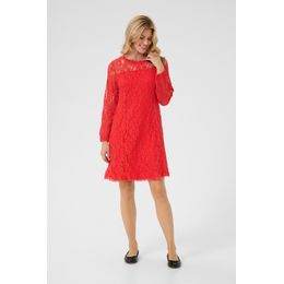 Cream Kleid Feminine High Risk Red