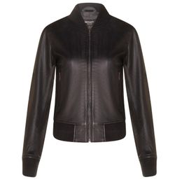 Klassische MA-1-Bomberjacke aus Leder f&uuml;r Damen &ndash; Newcastle