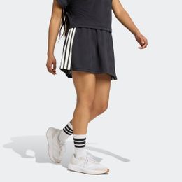 Sweatrock adidas Sportswear "STADIUM 3-STREIFEN TENNIS INSPIRIERTER JACQUARD- MIT", Damen, Gr. M, schwarz-wei&szlig; (schwarz, sanftes wei&szlig;), Obermaterial: 100% Polyester, R&ouml;cke