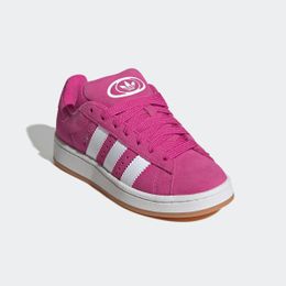 Sneaker adidas originals "CAMPUS 00S", M&auml;dchen, Gr. 38,5, rosa (semi lucid fuchsia, cloud wei&szlig;, gum 2), Leder, Synthetik, Schuhe Sneaker, f&uuml;r Kinder und Jugendliche, mit Gummilaufsohle, mit Schn&uuml;rung