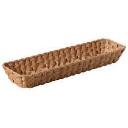 Brotkorb APS "TWIRL", braun, B:16,2cm H:6,5cm L:53cm, Polyprophylen (PP), Lebensmittelaufbewahrungsbeh&auml;lter, Brotkorb, mit Edelstahldraht