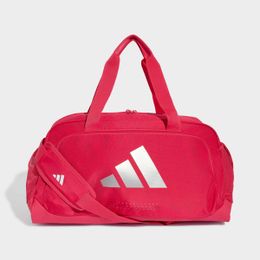 Sporttasche adidas Performance "ADIDAS WOMAN DEFENDER DUFFELBAG S", Damen, power pink, silber metallic, Obermaterial: 100% Polyester, Taschen Sporttasche, Gym Bag