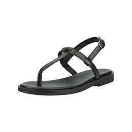 Zehentrenner Pavement "Pavement Sandalen Leder", Damen, Gr. 38, schwarz, Leder, Schuhe Zehentrenner