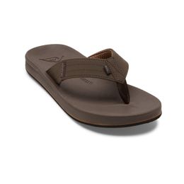 Badesandale Quiksilver "Rivi", Herren, Gr. 7(40), braun (braun 1), Obermaterial: Synthetikmaterial / Futter: Textil / Au&szlig;ensohle: Moosgummi., Schuhe