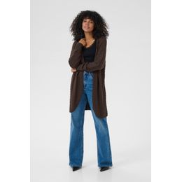 Kaffe Strickjacke KAemria Strickjacke Regular fit dark brown