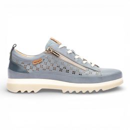 Pikolinos Damen-Sneaker aus Denimblauem Leder mit Schn&uuml;rung und Rei&szlig;verschluss - Vigo