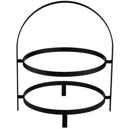 Servierst&auml;nder APS "THE GRID", schwarz, B:26,5cm H:35,5cm L:29,5cm, Metall, Lebensmittelaufbewahrungsbeh&auml;lter