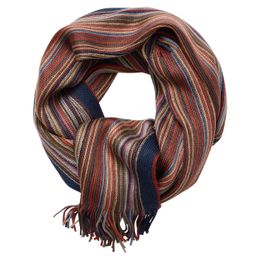 Schal Casamoda "Casamoda Schal gestreift", Herren, bunt (orange), 100% Polyacryl, Modet&uuml;cher Schal
