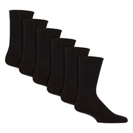 6er-Pack Diabetiker Bett-Socken mit Rutschfesten Grips | Extra Breite Rutschfeste Schlafsocken